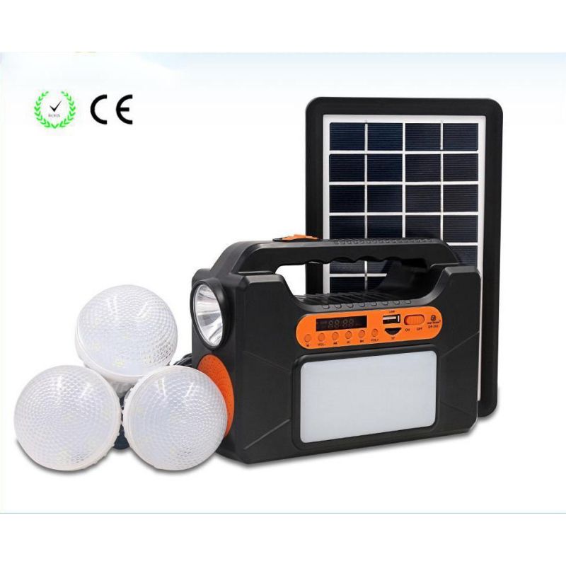 Portable Outdoor Camping LED Light Kit Rechargeable Solar Energy System ...